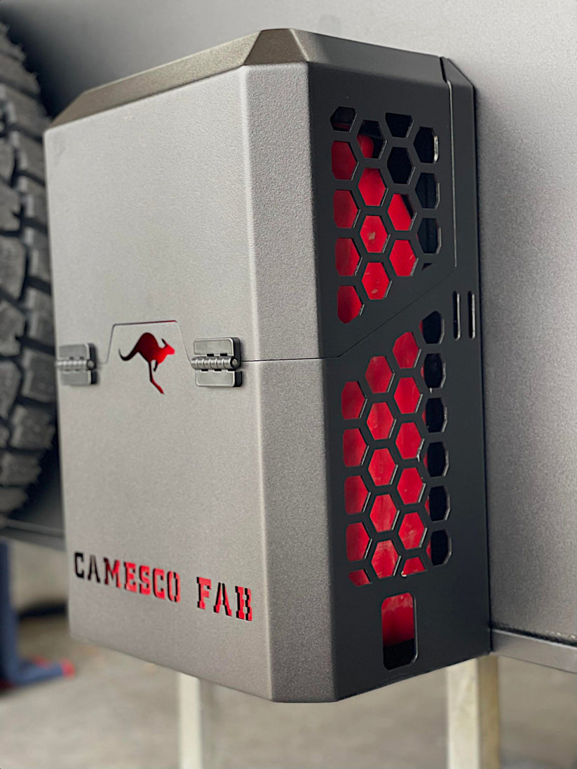 Lockable Jerry Can Holder – Camesco Fabrications